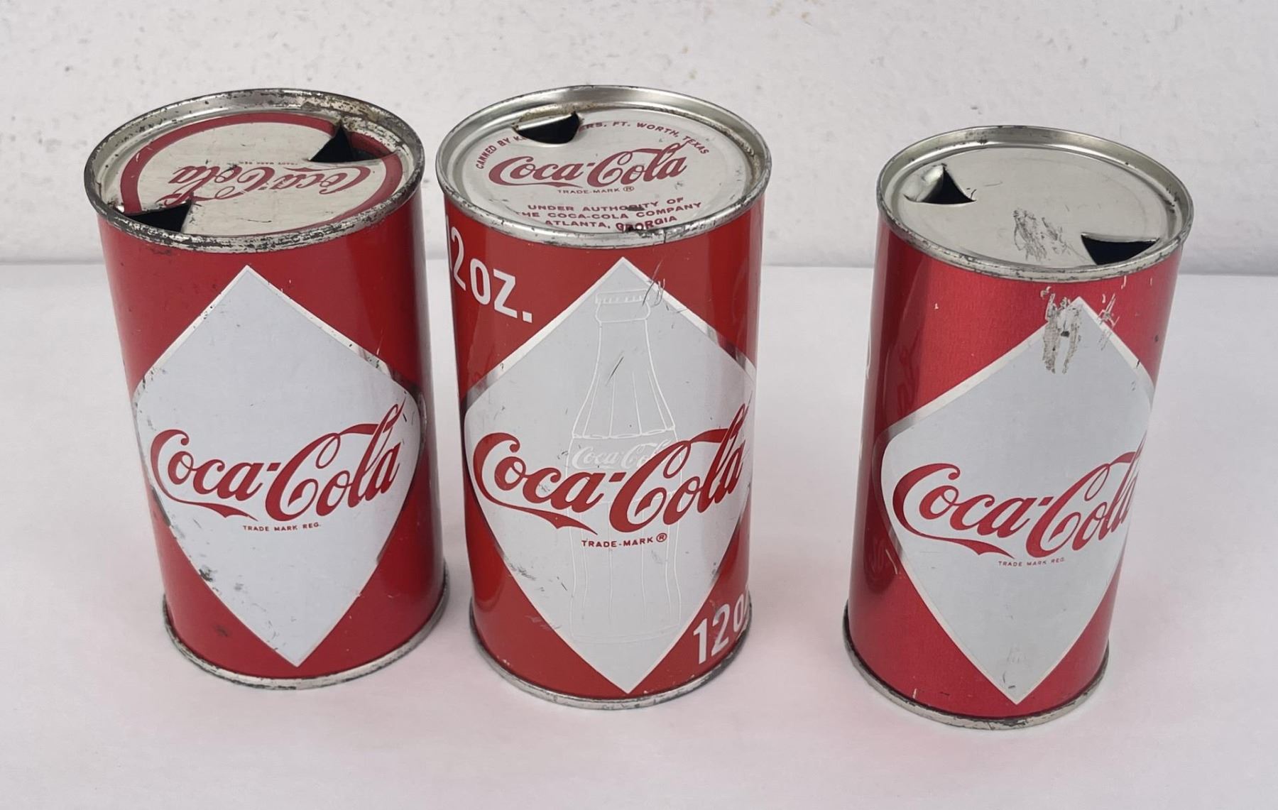 Vintage Coca Cola Soda Cans