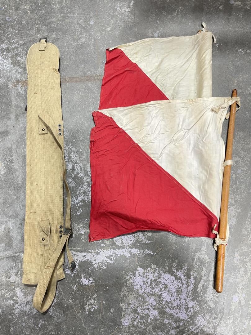 WW2 Signal Corps Semaphore Flags