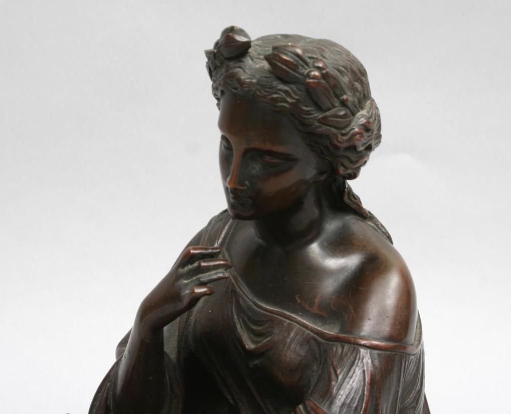 French Bronze Neoclassical Style Sculpture 19th c.