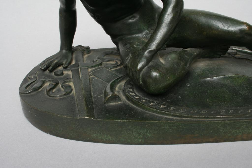 Dying Gaul Bronze Sculpture 20th c.