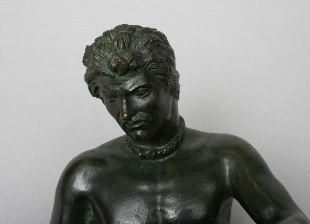Dying Gaul Bronze Sculpture 20th c.