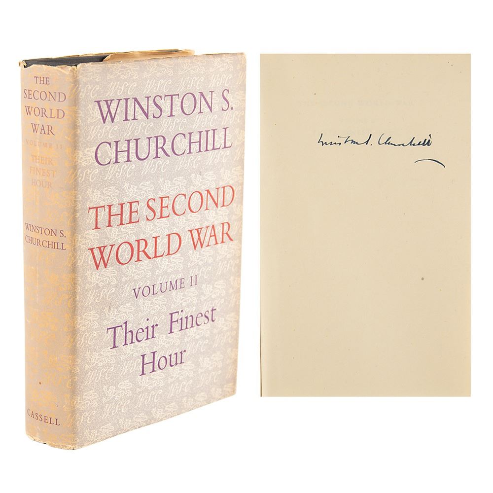 Winston Churchill Signed Book