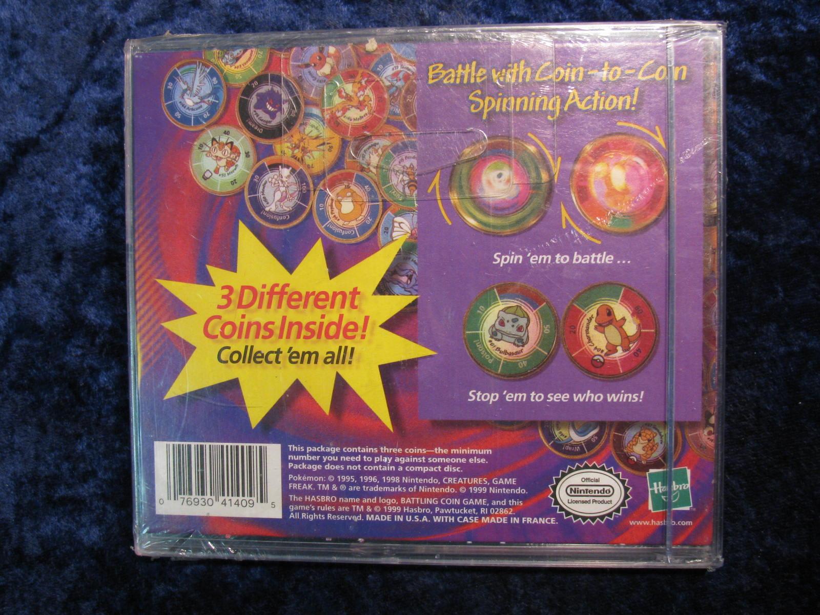 539. Pokemon Battling Coin Game With 3 Holograph Coins. New