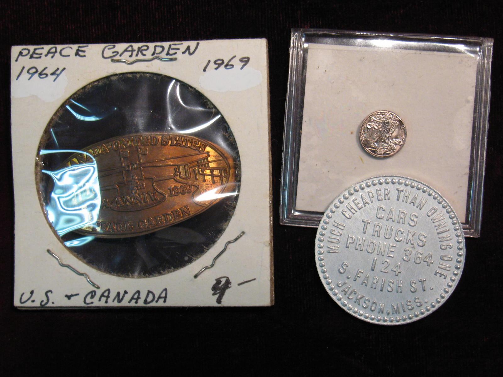 2962. America's First Bullion Miniature Silver Dollar; 1964-69 U.S.