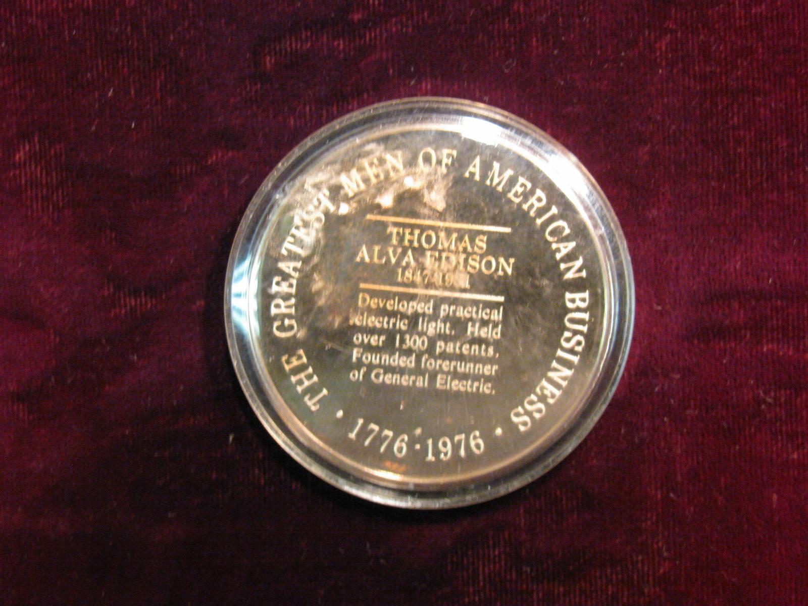 3082. 1776-1976 Thomas Edison Bronze Medal. Proof