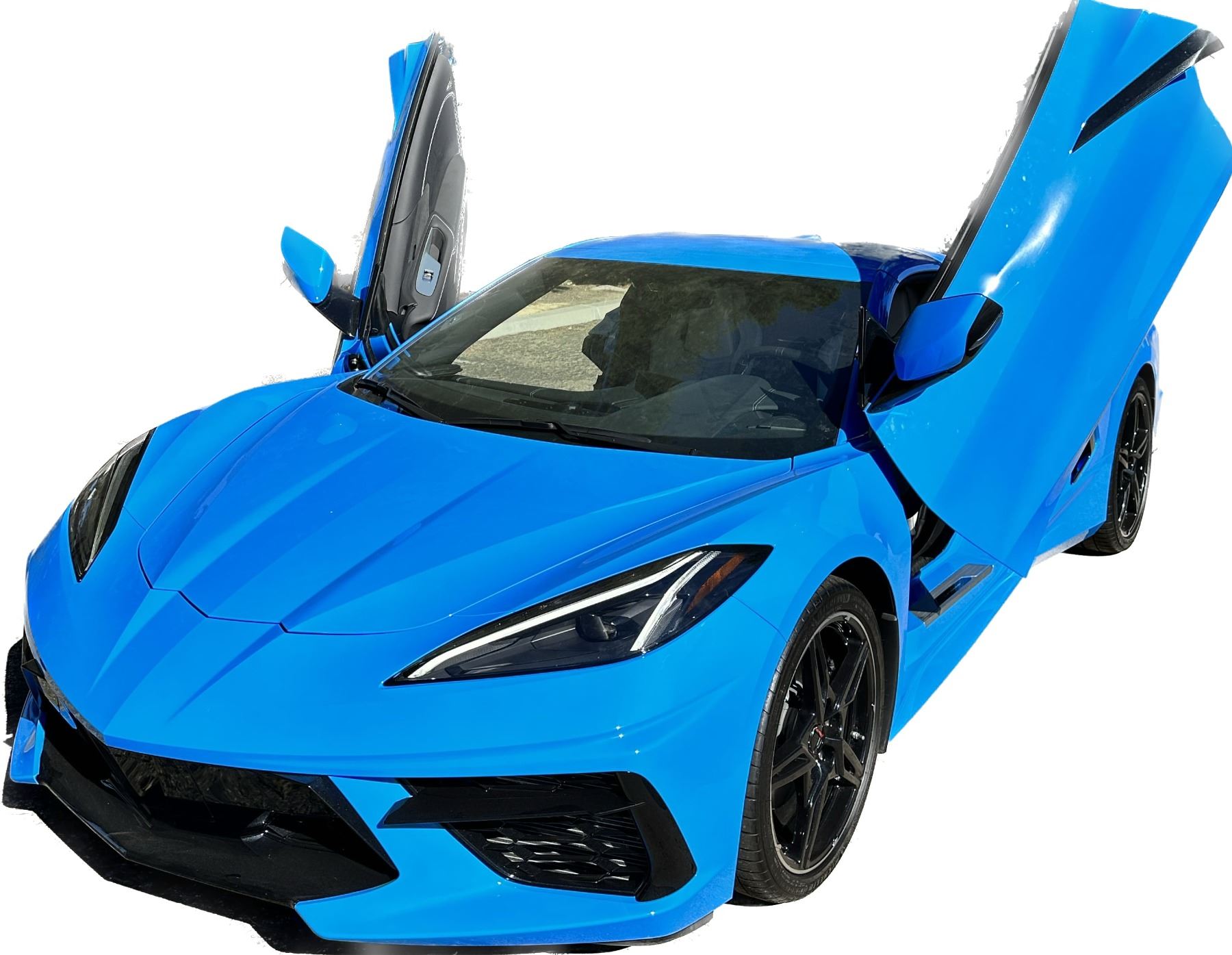 2021 CHEVROLET CORVETTE STINGRAY IN RAPID BLUE (LESS THAN 2000 MILES!!)