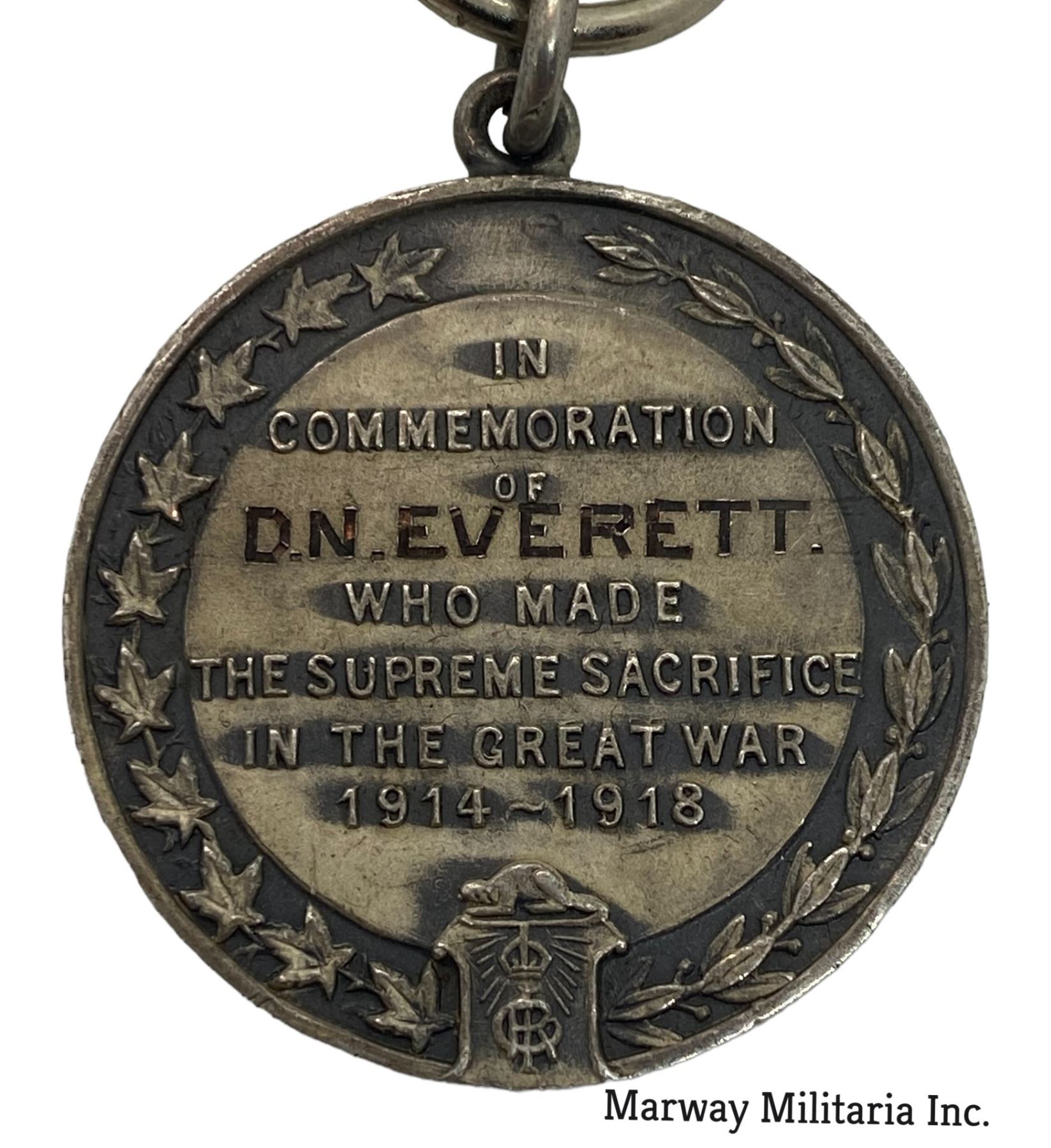 WW1 Lennoxville Welcome Home Medal