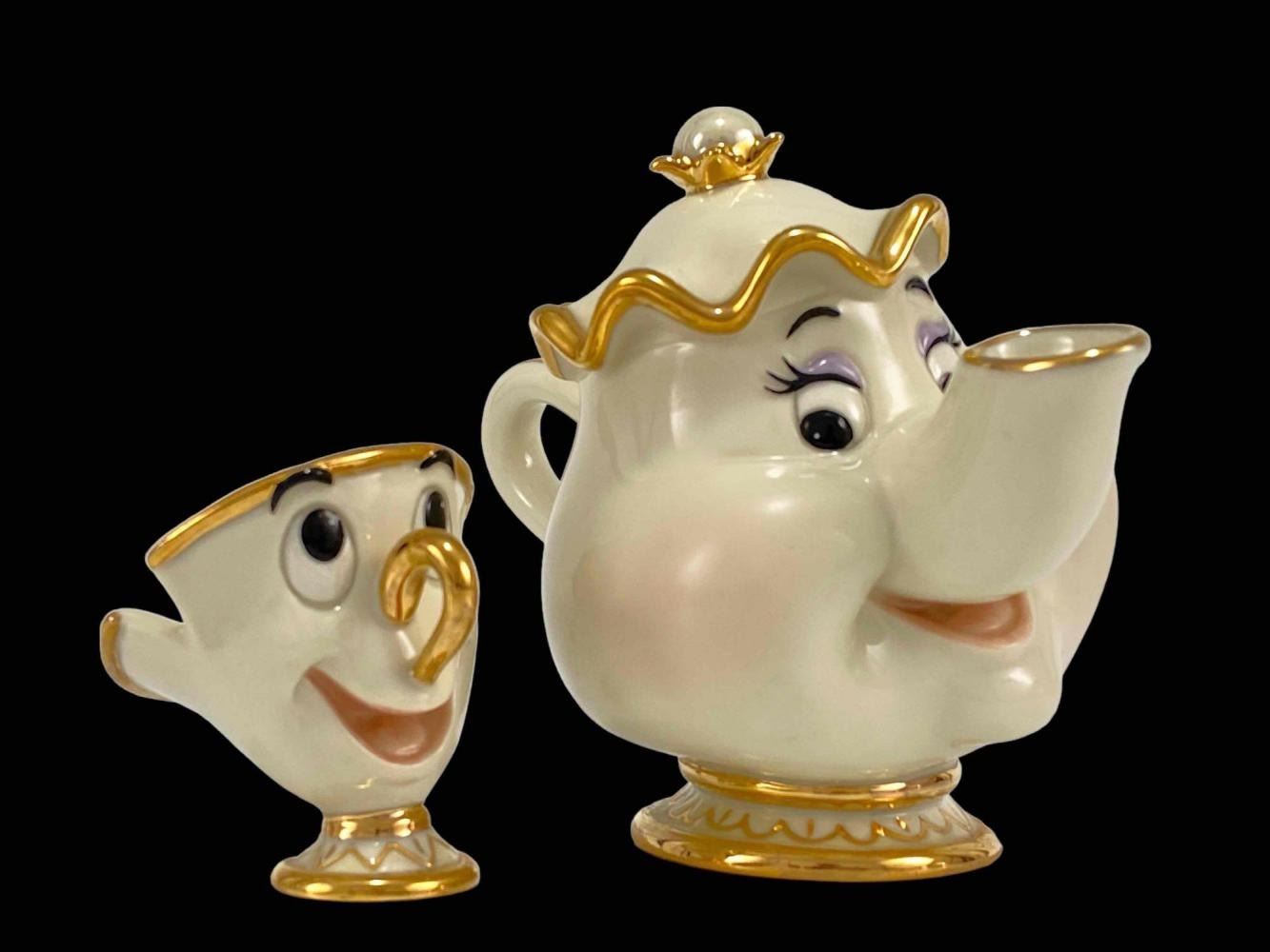Lenox Disney Beauty And The Beast Mrs. Potts And Chip