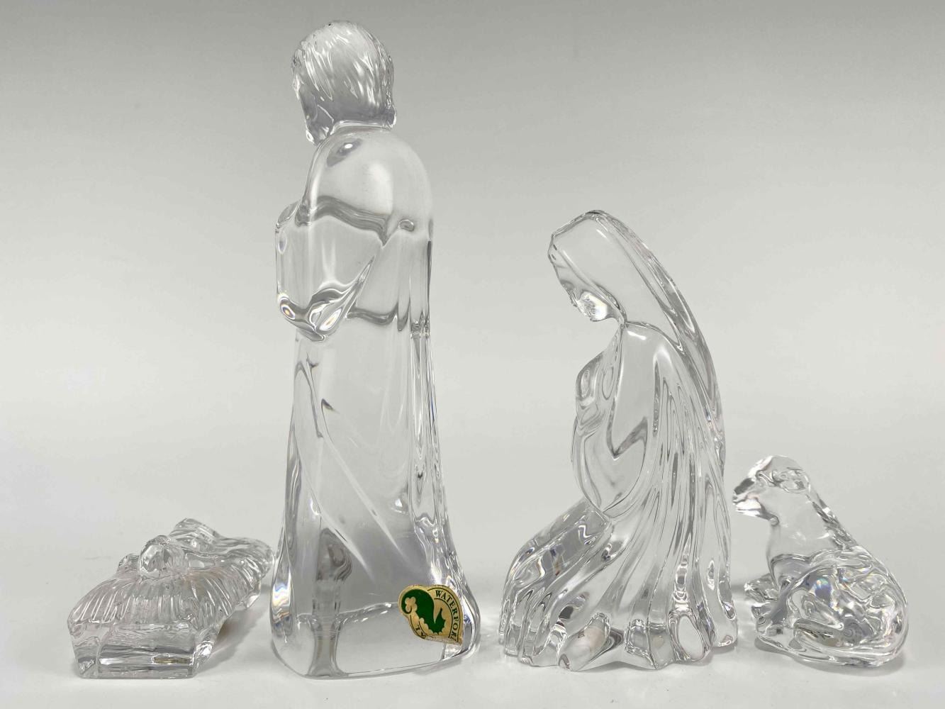 Waterford & Baccarat Crystal Nativity Scene