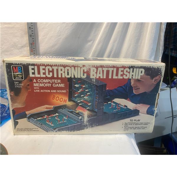 MB electronic battleship game vintage