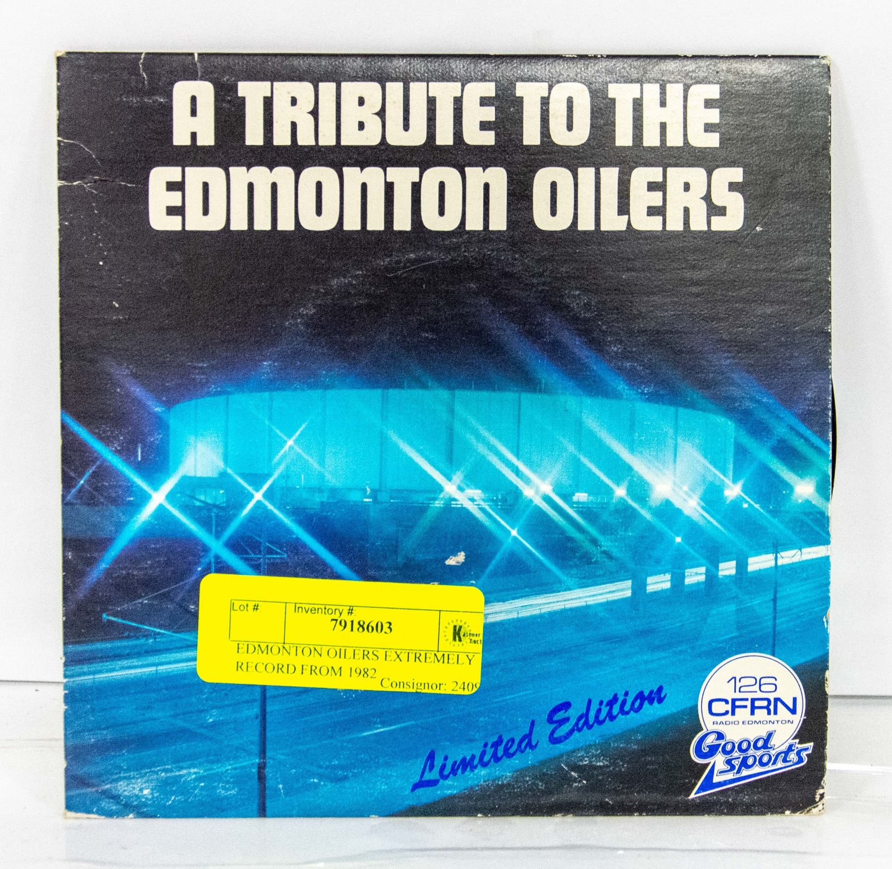 EDMONTON OILERS EXTREMELY RECORD FROM 1982 EDMONTON OILERS EXTREMELY RECORD FROM 1982