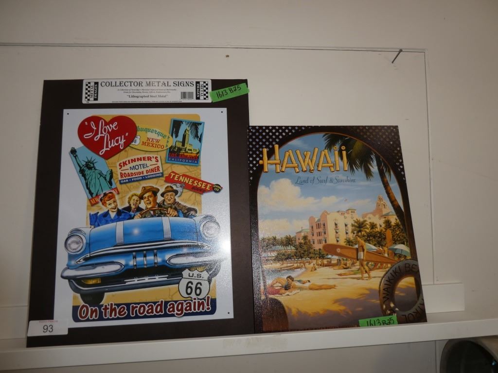 collector metal signs