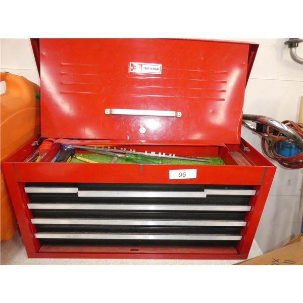 Craftsman metal tool box w/ contents