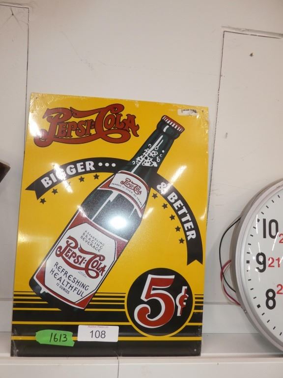 Pepsi-Cola signage