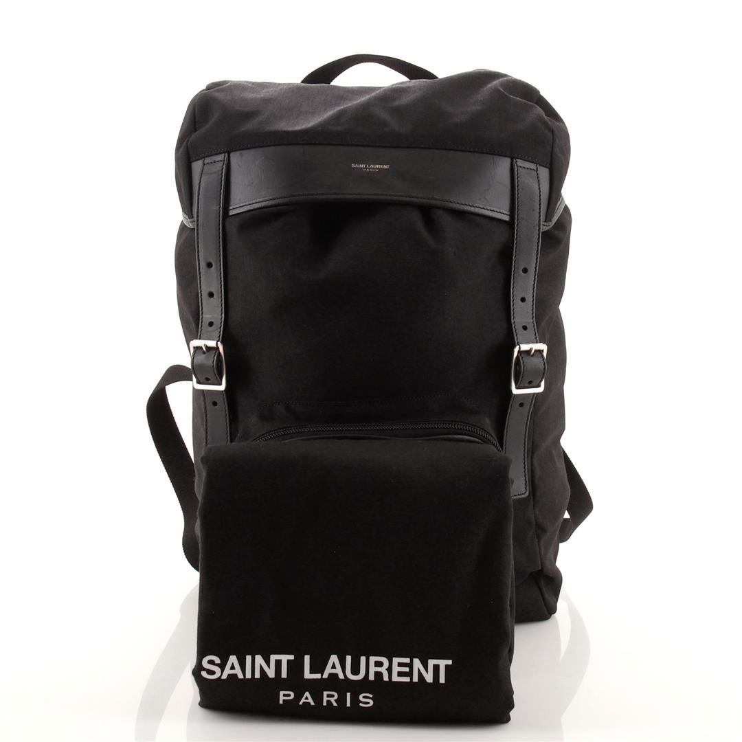 Saint Laurent YSL Hunting Backpack Canvas