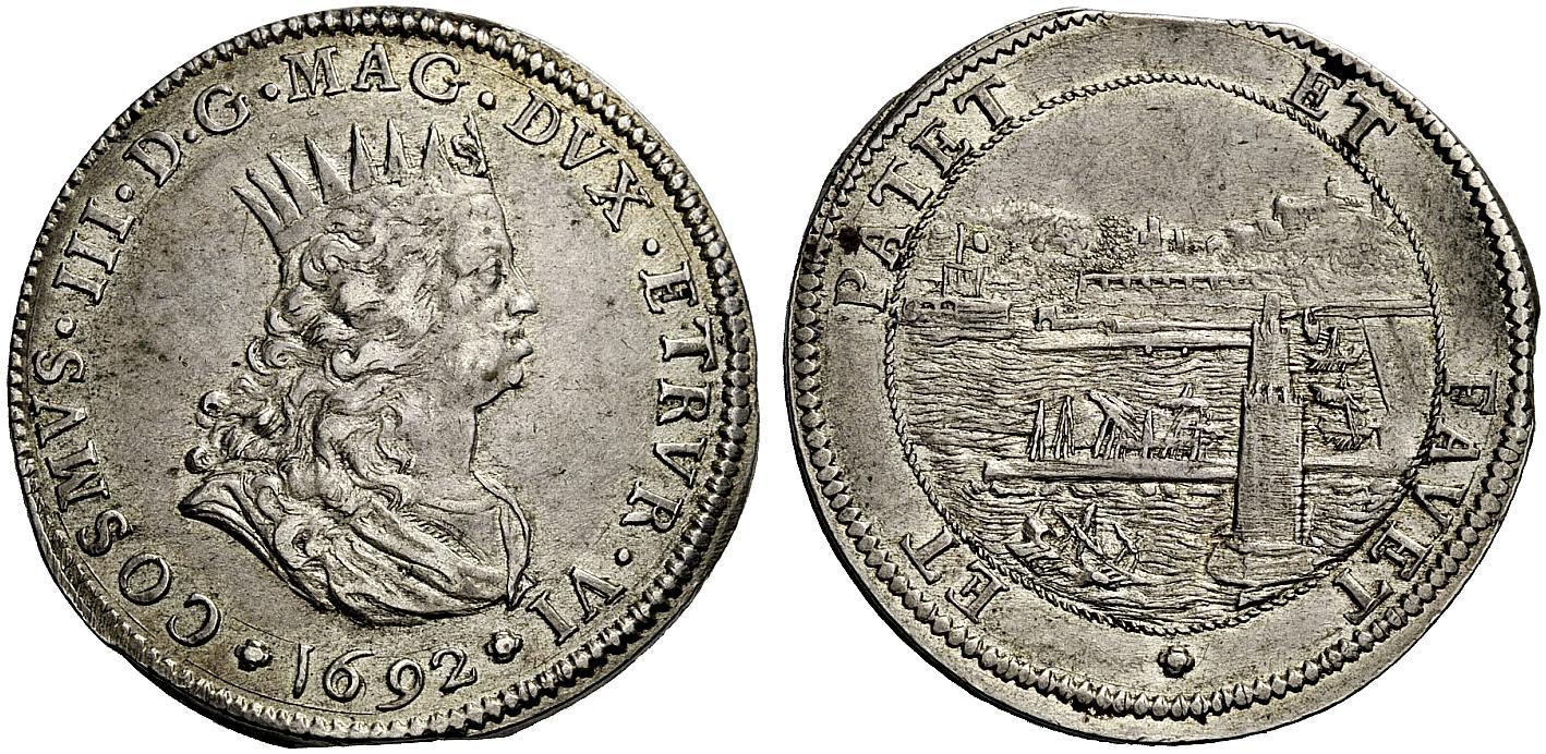 Livorno. Cosimo III de’Medici, 1670-1720. Tollero 1692