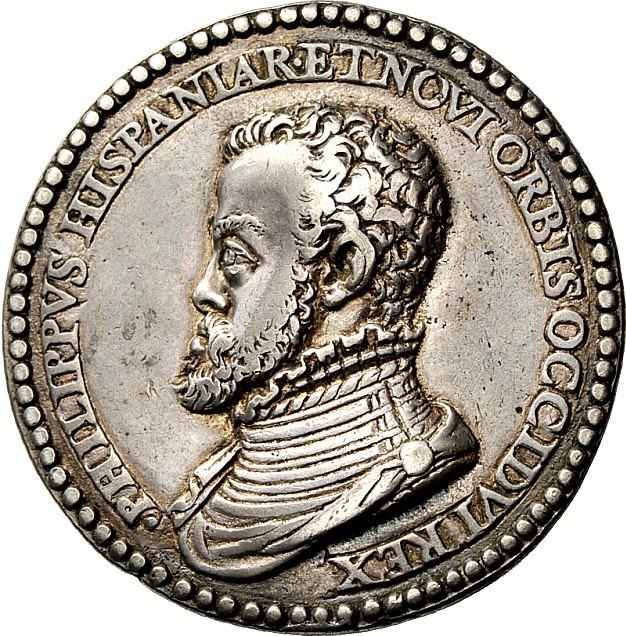Filippo II re di Spagna, 1556-1598. Medaglia (1570)