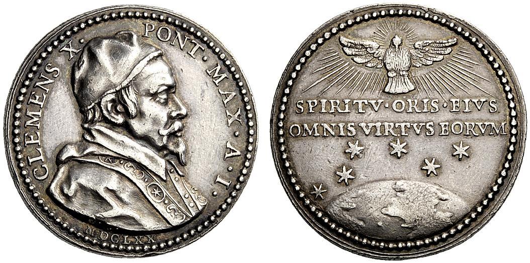Clemente X, 1670-1676. Medaglia anno I-1670