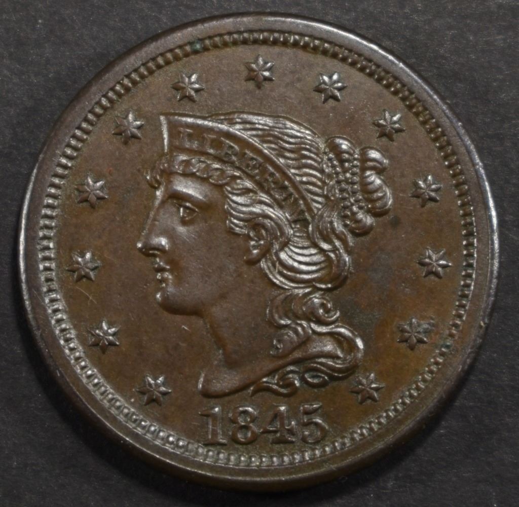 1845 LARGE CENT CH BU