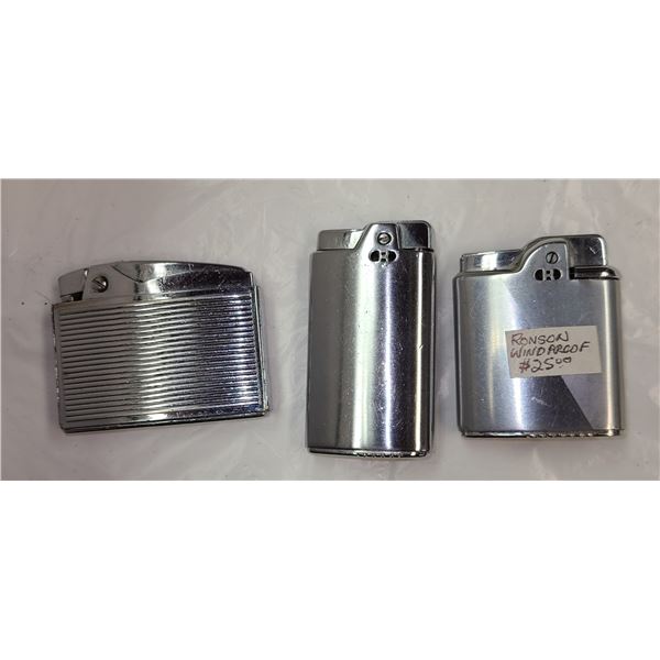 Ronson Lighters - Three Classic Mid 60's Lighters - Cadet Whirlwind ...