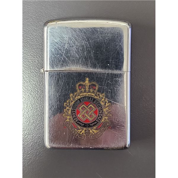 Zippo Lighter Canadain Military Logisitics Division Used