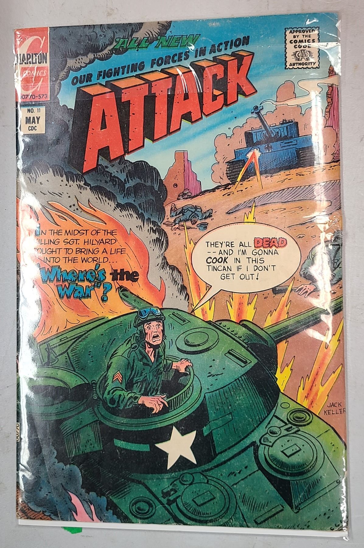 Our Fighting Forces in Action Attack #11 Comic - War - Charlton Comics