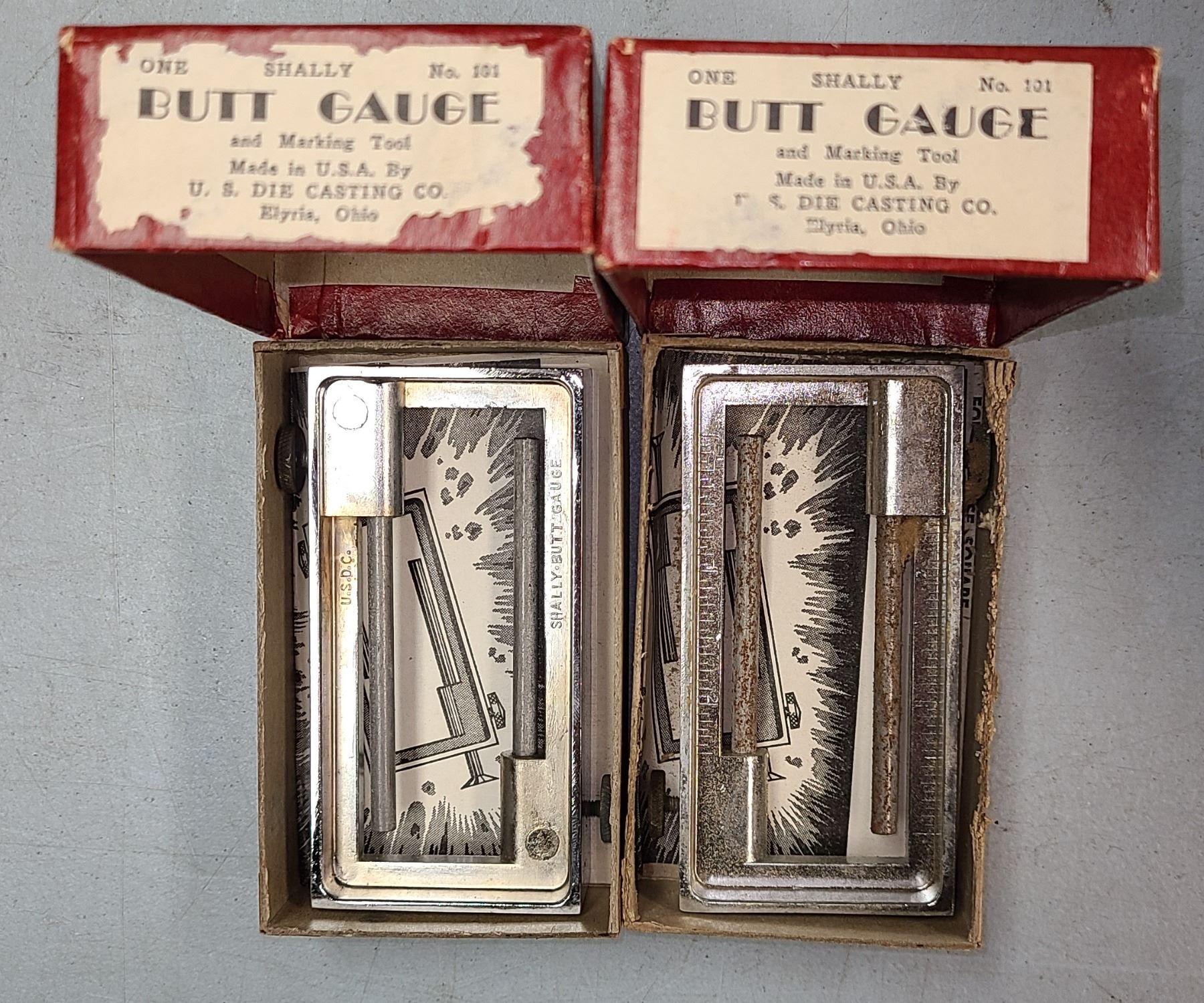 Butt Gauges - Shally Vintage Door Butt Gauge - 2 units as new