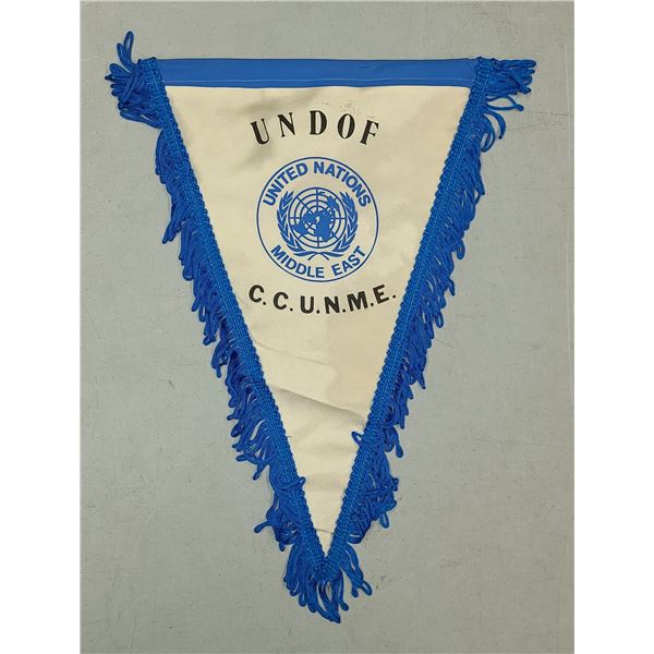 UN Pennant - UNDOF - United Nations Middle East.