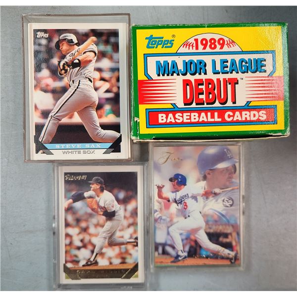 Mixed Baseball Card Lot - Topps 1989 Major League Debut - Topps Gold