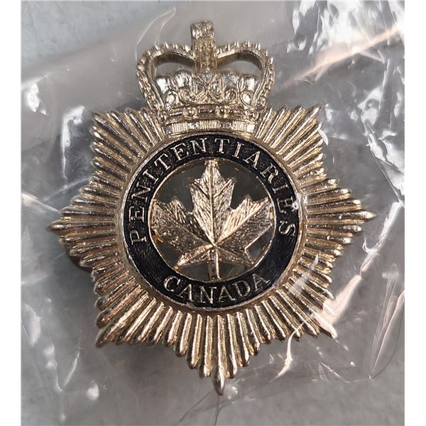 Canada Prison Service Cap Badge - Vintage Silver Cap Badge