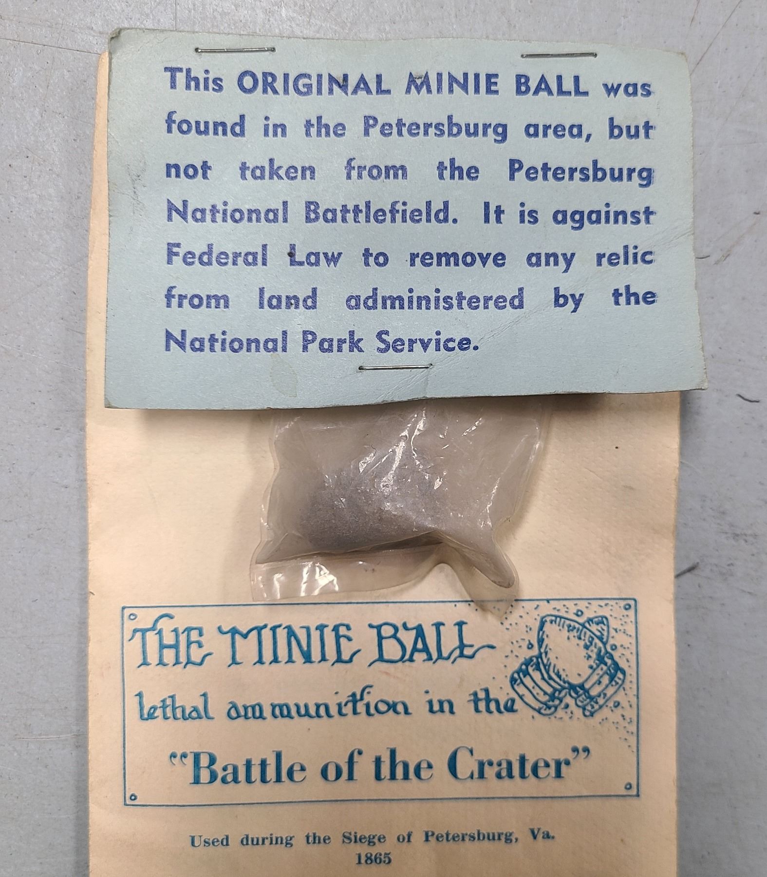 Minie Ball Bullet - Original Flintlock Buillet from Battle of the ...
