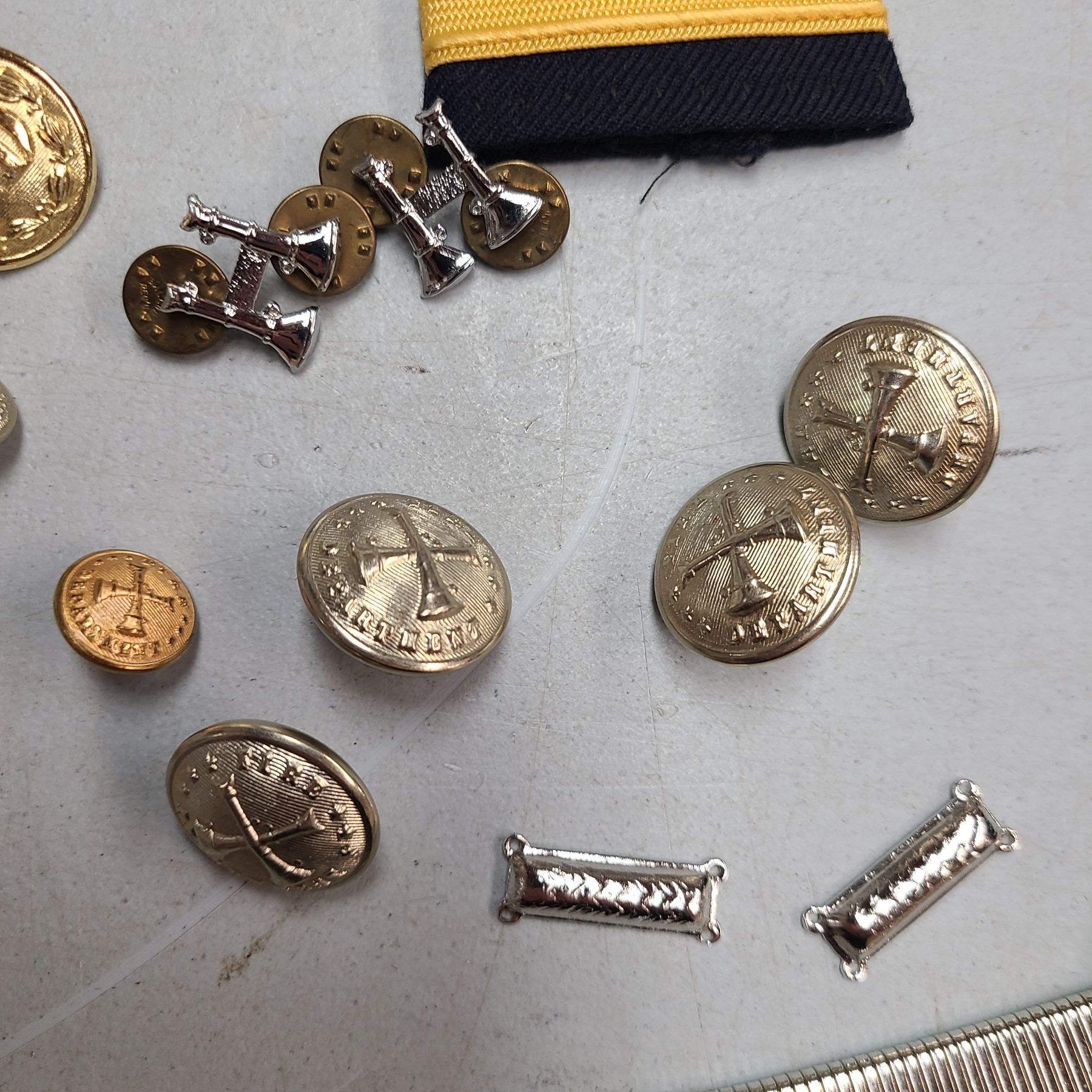 13 Fire Department Metal Uniform Buttons Made by Gaunt of London ...