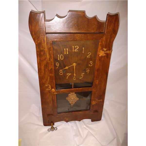 ANTIQUE MANTLE /WALL CLOCK