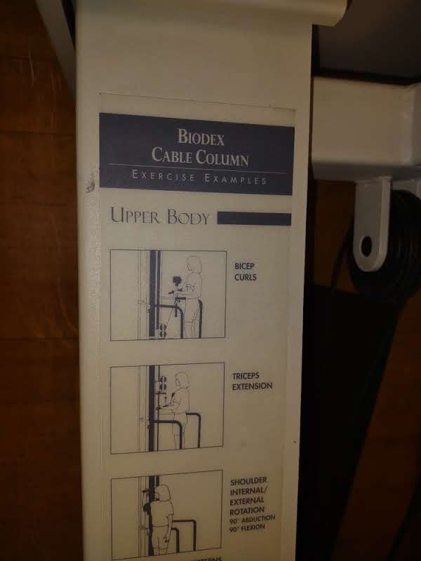 BIODEX CABLE COLUMN
