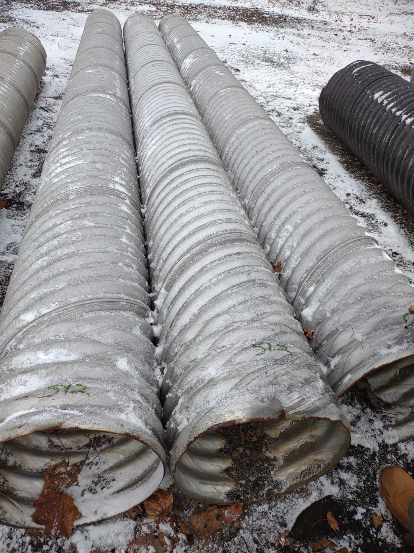 GALVANIZED STEEL CULVERT PIPE, 20' X 18" (X3)