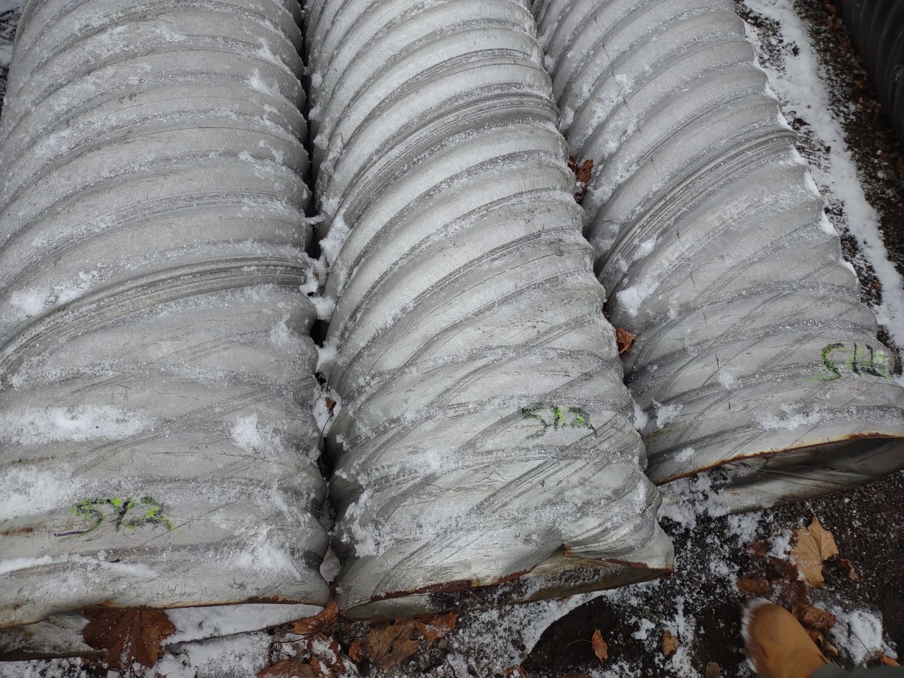 GALVANIZED STEEL CULVERT PIPE, 20' X 18" (X3)