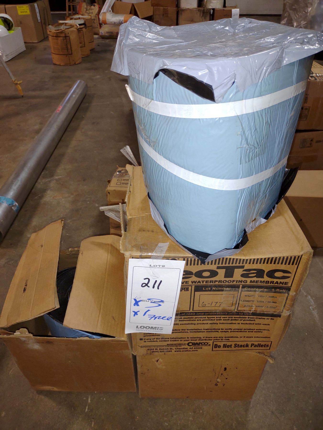 NEW, GEOTAC PN33215 SELF ADHESIVE WATERPROOFING MEMBRANE (X3 +1 FREE)