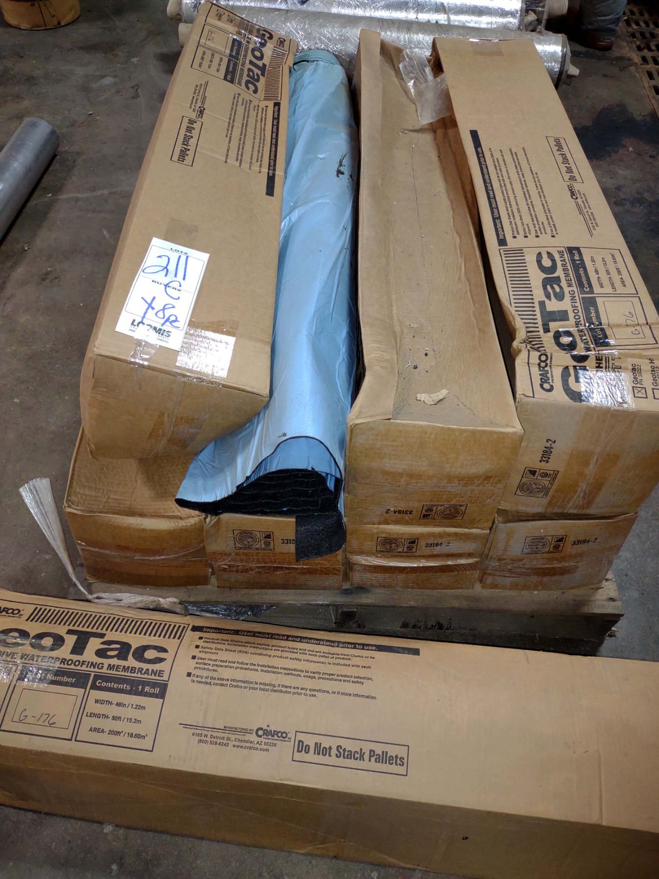 NEW, GEOTAC PN33222 SELF ADHESIVE WATERPROOFING MEMBRANE (X8)