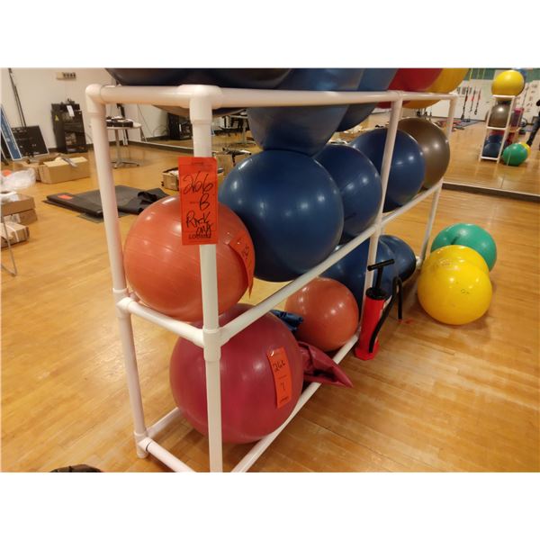 3 TIER STABILITY BALL RACK (RACK ONLY)