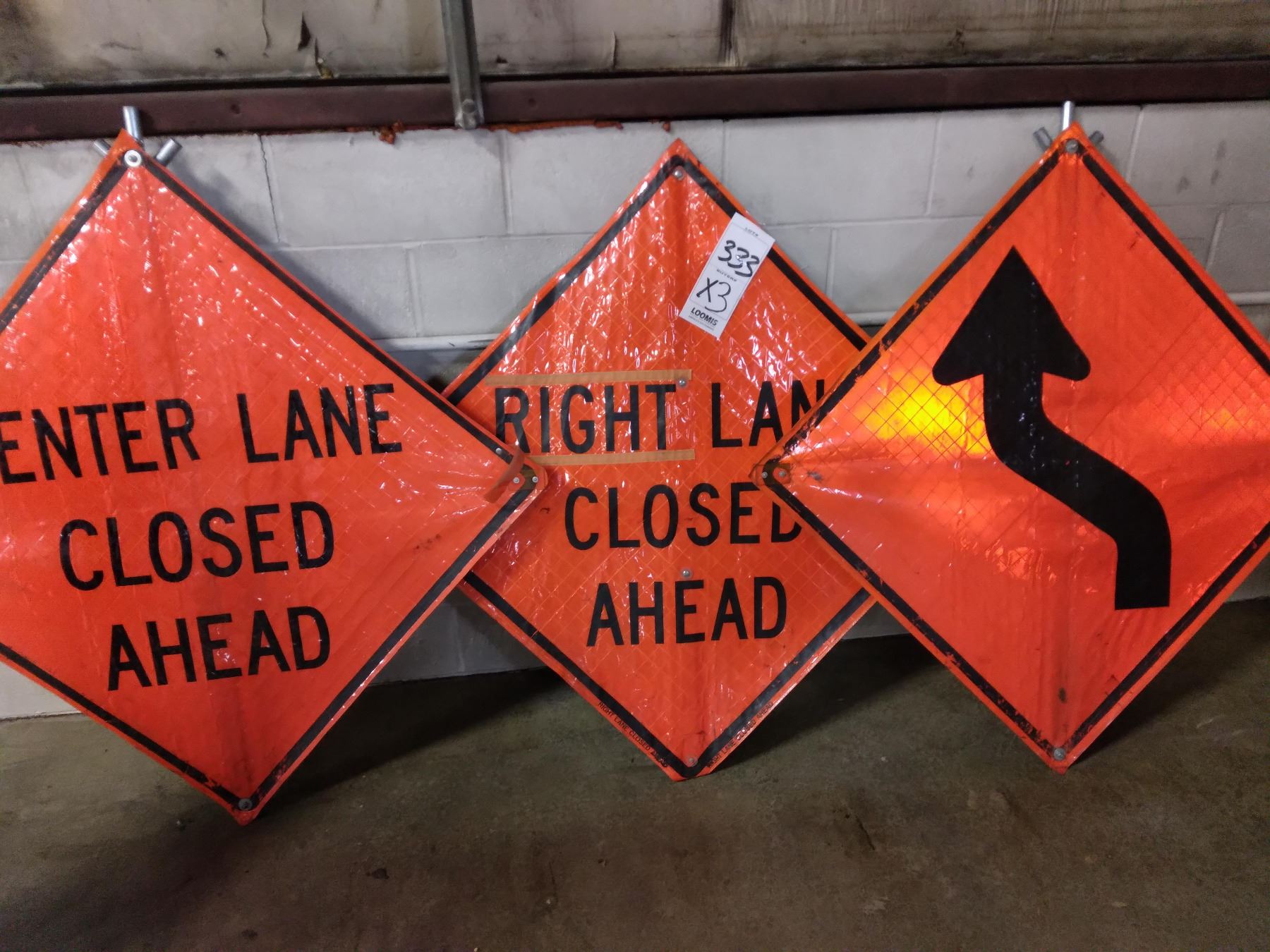 ASSORTED ROAD SIGNS (X3)