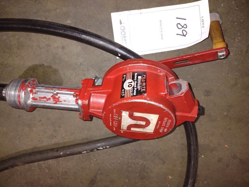 FILL-RITE HAND ROTARY DRUM PUMP AKA" LOT 189