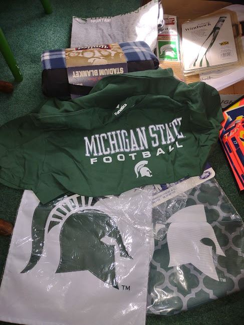 ASST SALES LOT OF MICHIGAN STATE ITEMS & APPERAL