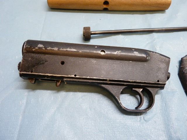 Gevarm model A6 semi auto 22 caliber parts , receiver, wood, stock bolt ...