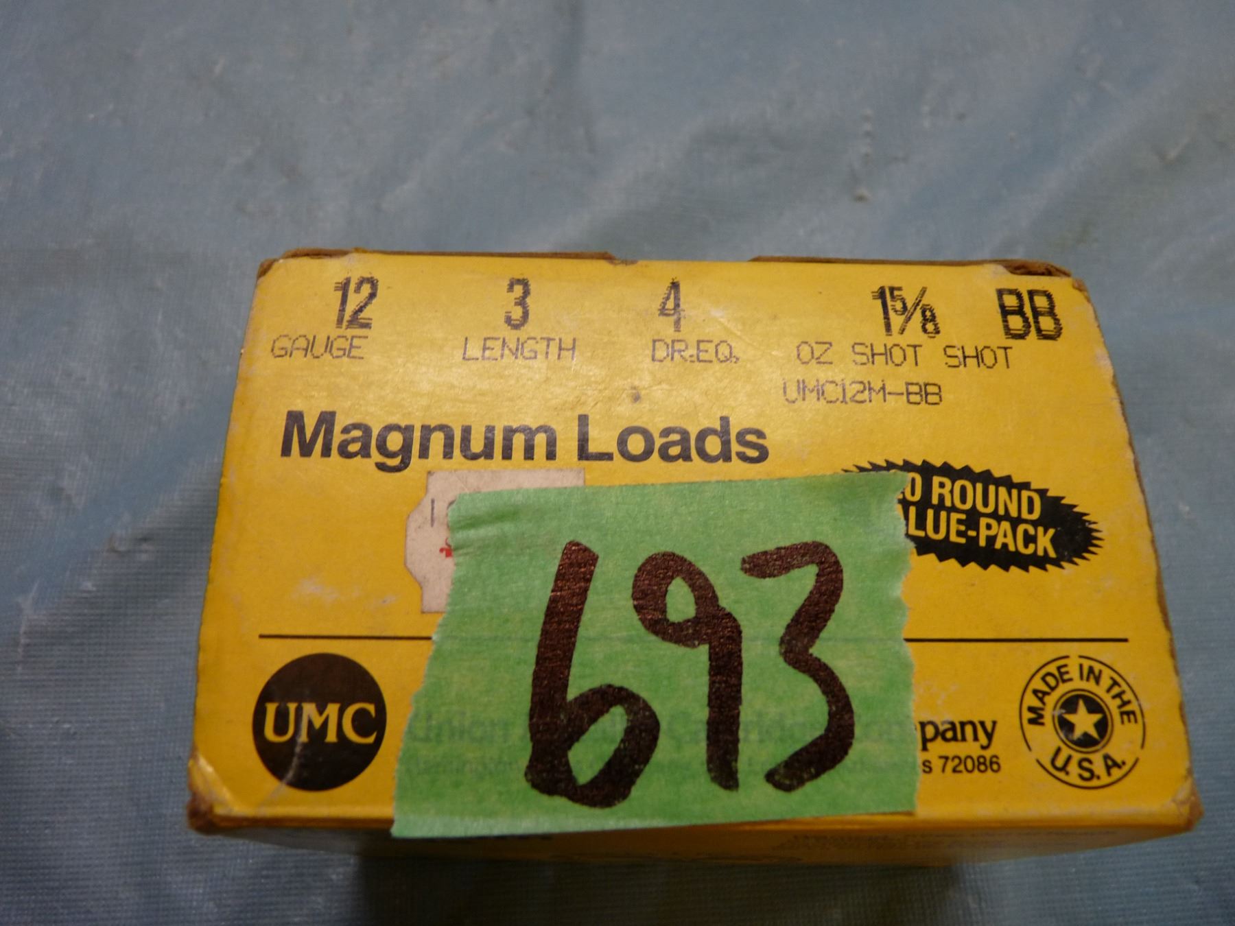 Boxer union metallic cartridge company 12 gauge 3 inch shotgun shells ...