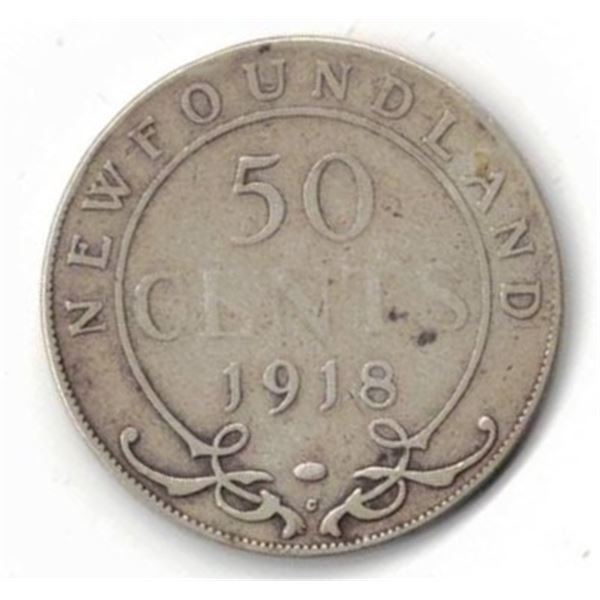 1918 Newfoundland 50 Cents
