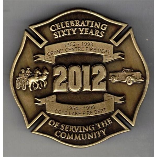 2012 Cold Lake Fire Department Medallion