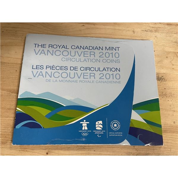 The Royal Canadian Mint Vancouver 2010 Circulation Coins - WITH QUARTERS