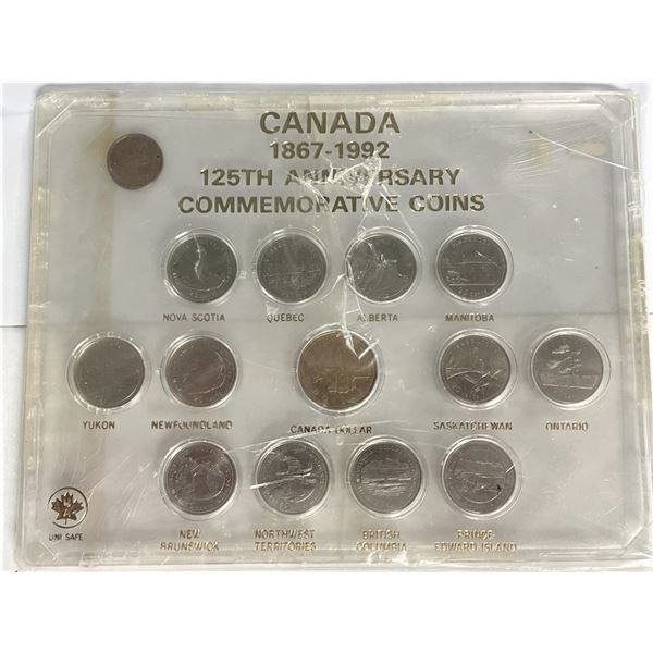 125TH Canada Anniversary Commemorative Coins COMPLETE with all ...
