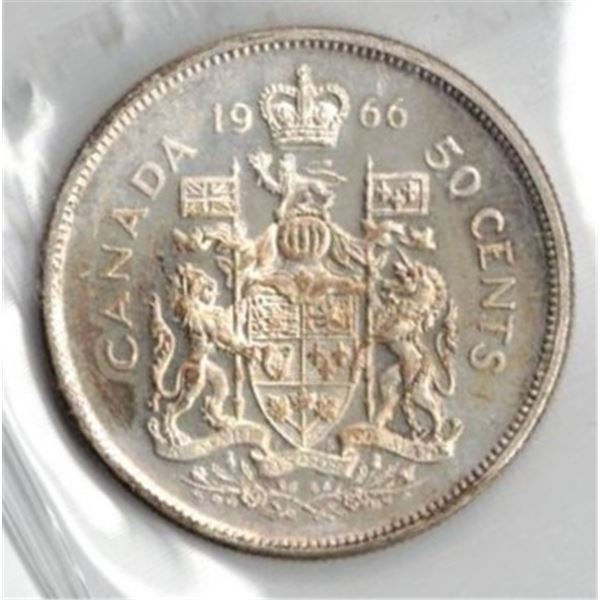 1966 Canadian 50 Cents