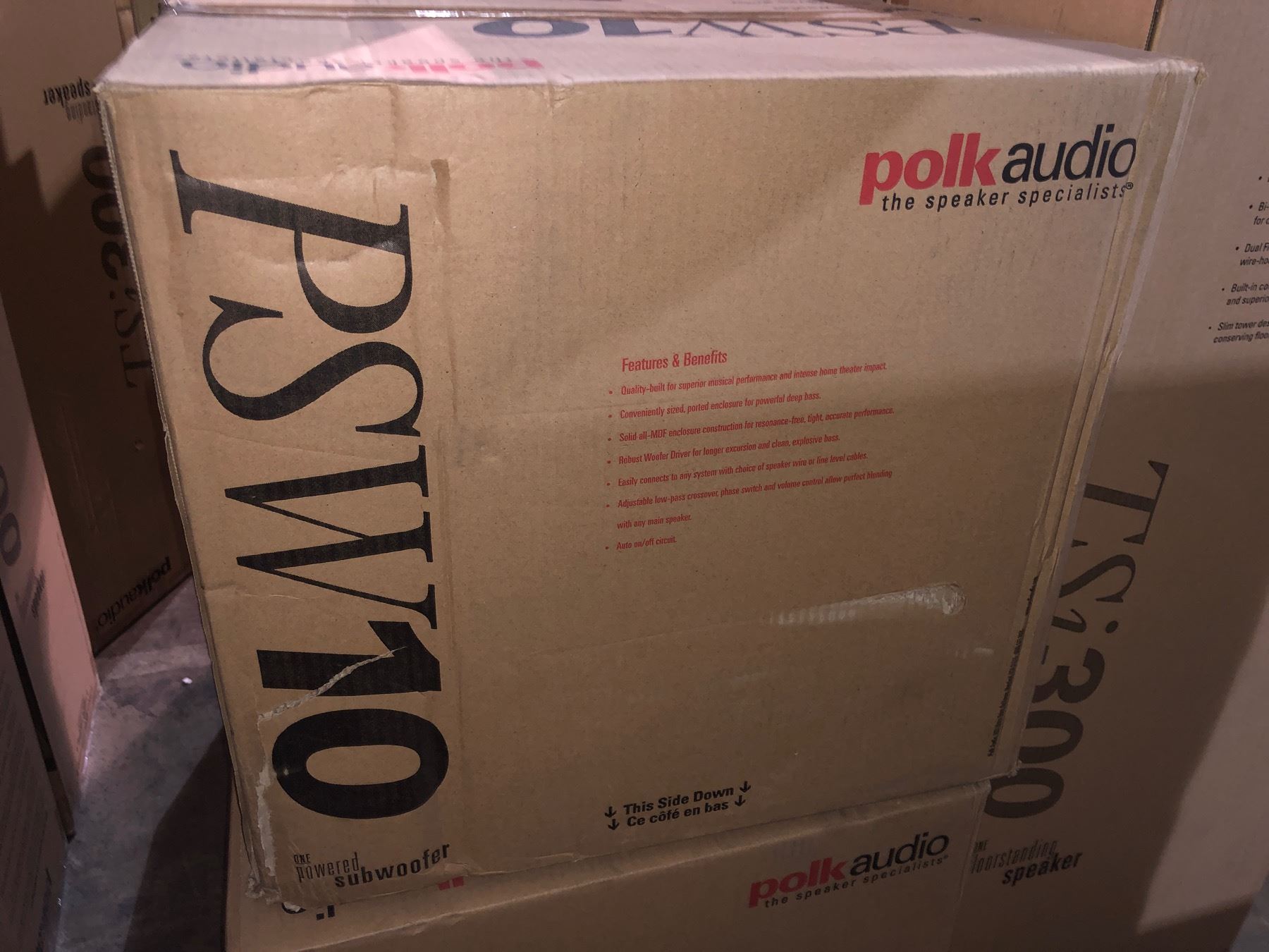 New Polk Audio PSW10 One powered black subwoofer (New in Box)